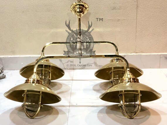 Nautical Ship Marine New Solid Brass Hanging Retro Light With - Etsy