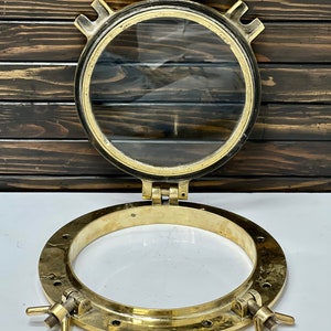 Original Vintage Style Marine Ship Brass Round Old Reclaimed Submarine ...