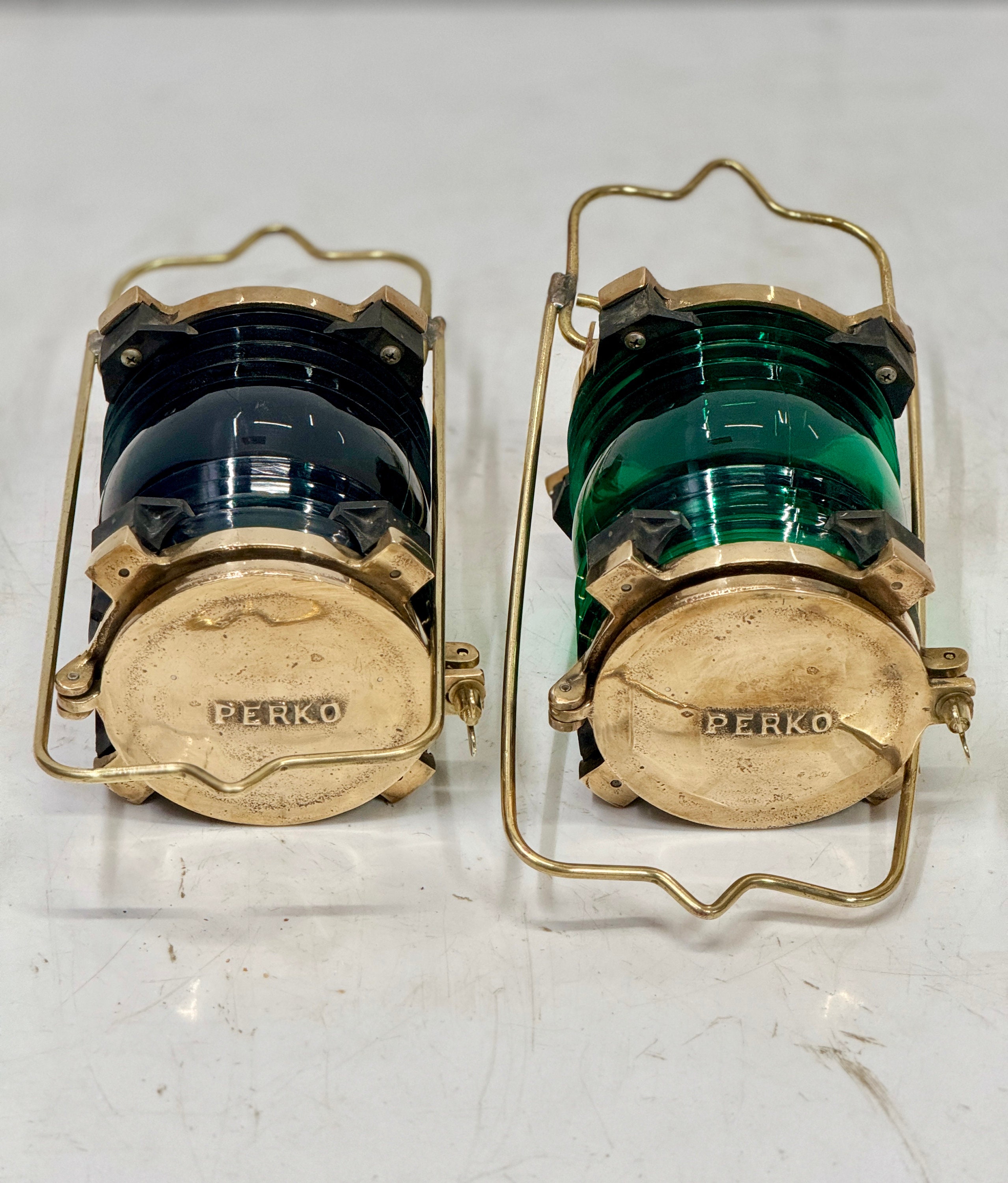 Antique Original PERKO, Old Vintage Refurbished Brass Marine Ship ...