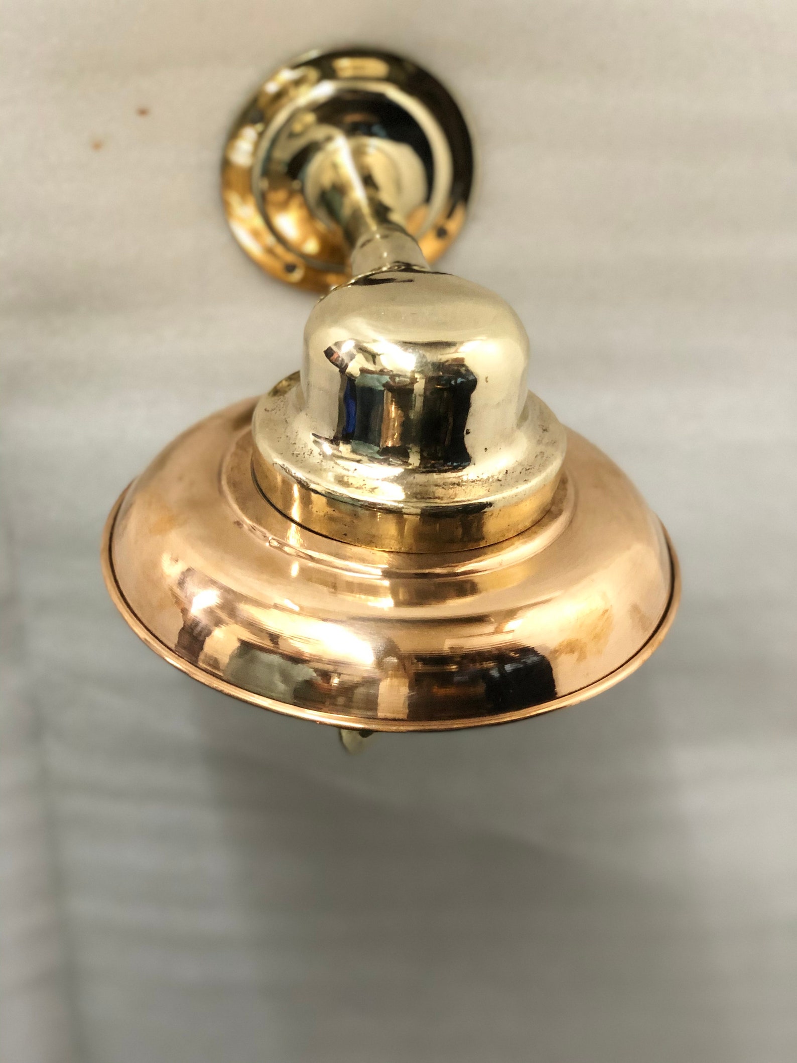 Vintage Reclaimed Salvaged Ship Antique Sconce Swan Light With Copper ...