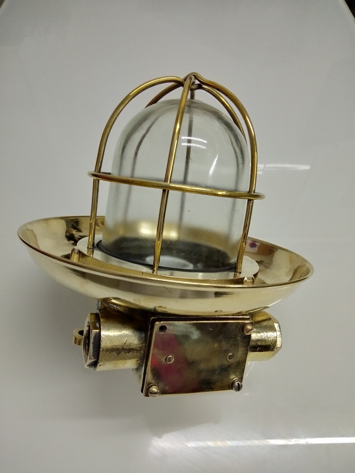 Authentic Nautical Antique Old Ship Brass Original Mount - Etsy