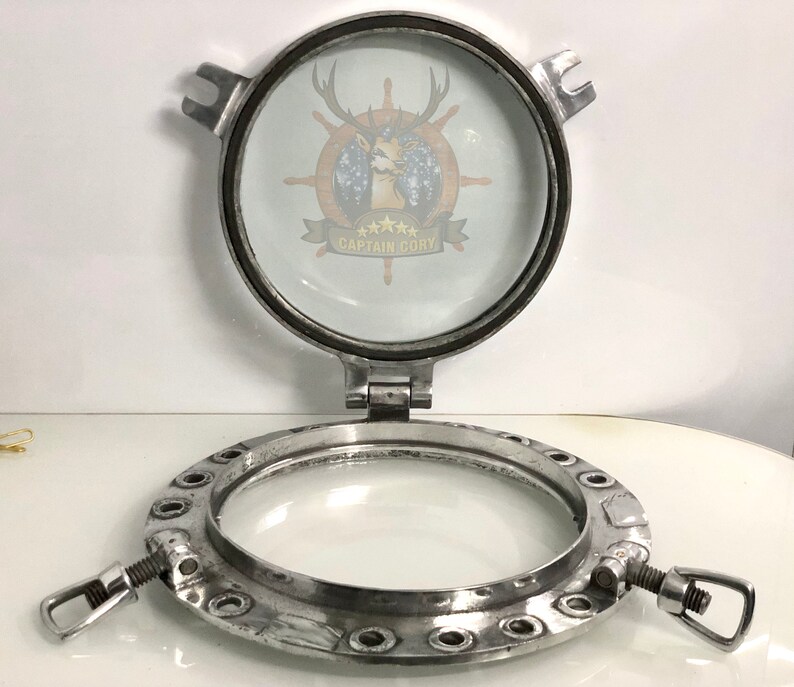 Old Vintage Nautical Marine Ship Aluminum Porthole/window Two - Etsy