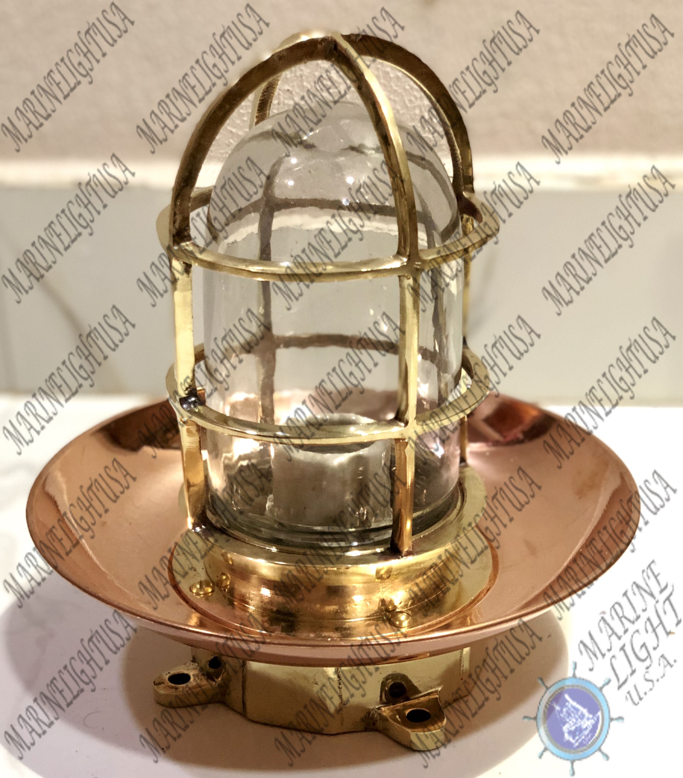 Nautical Ship New Marine Passageway Bulkhead Ceiling Light With Copper ...