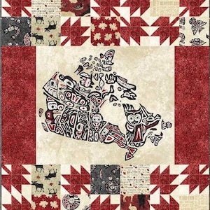 Canada Proud Digital Quilt Pattern Two Versions 42.5 X 48.5" - Etsy