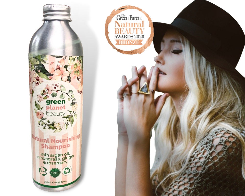 Vegan Vitamin Rich Natural Shampoo With Argan Oil 250ml, Natural ...