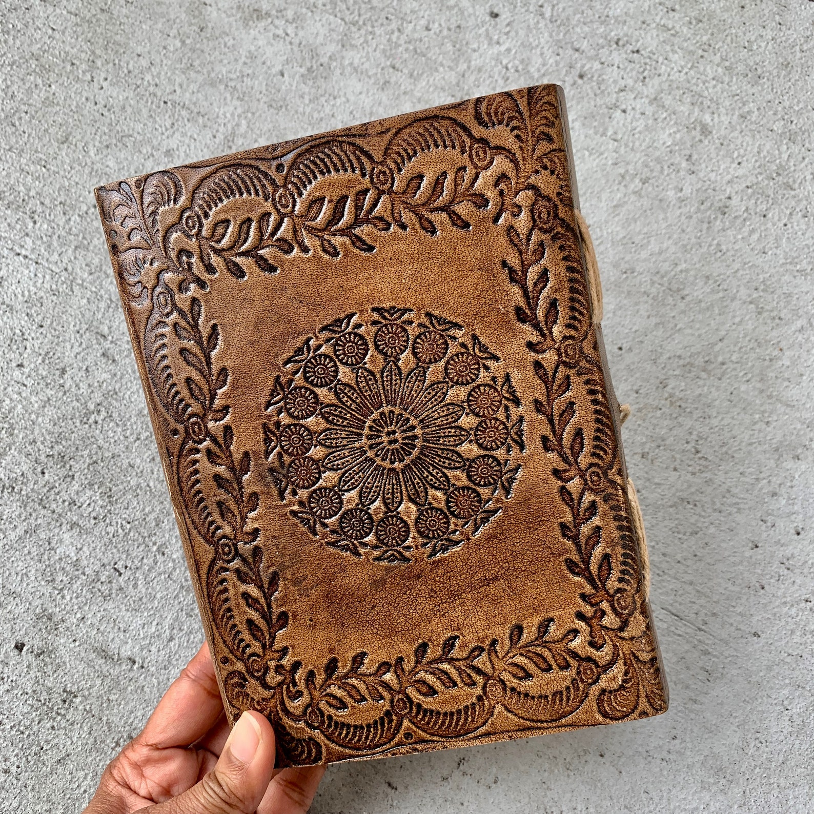 Leather Journal Gratitude Writing Journals Rustic Travel - Etsy