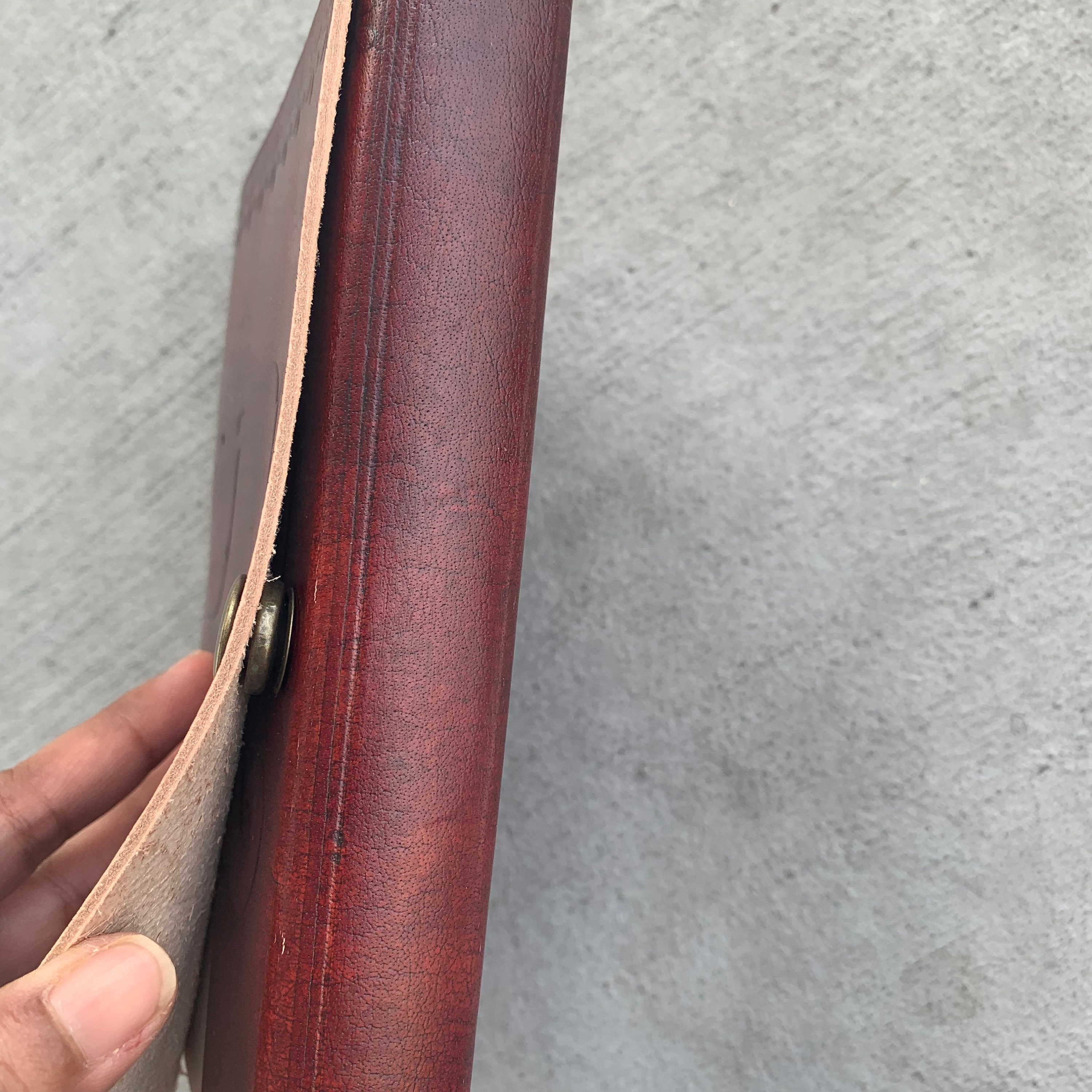 Leather Journal - Man Mustache, Cool Dude, Handmade Recycled Cotton ...