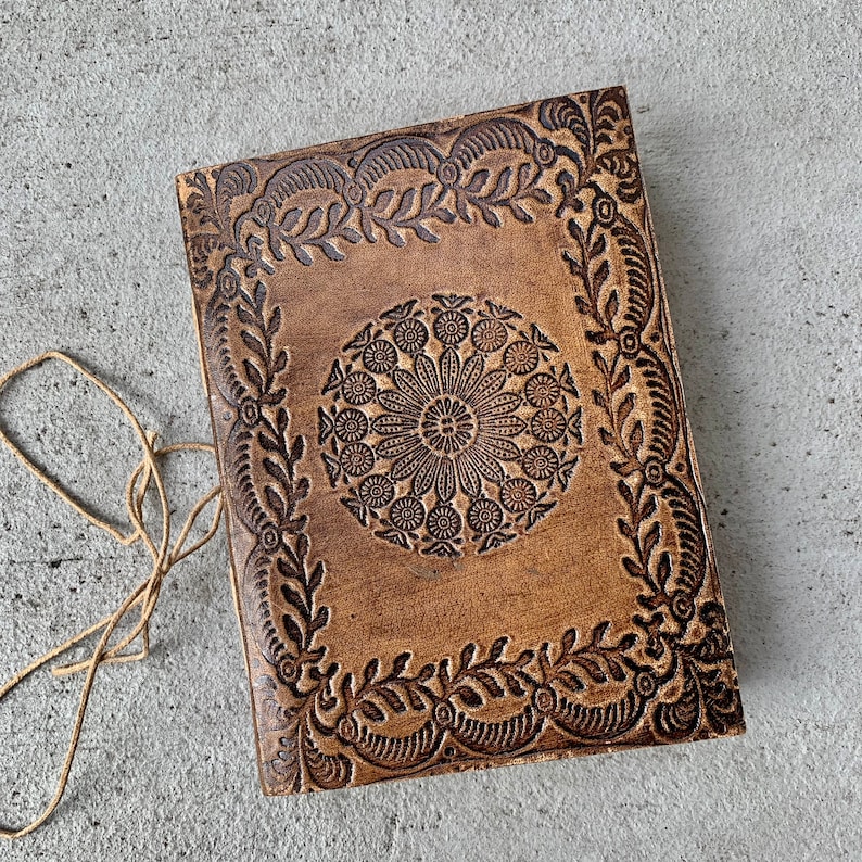 Leather Journal Gratitude Writing Journals Rustic Travel | Etsy