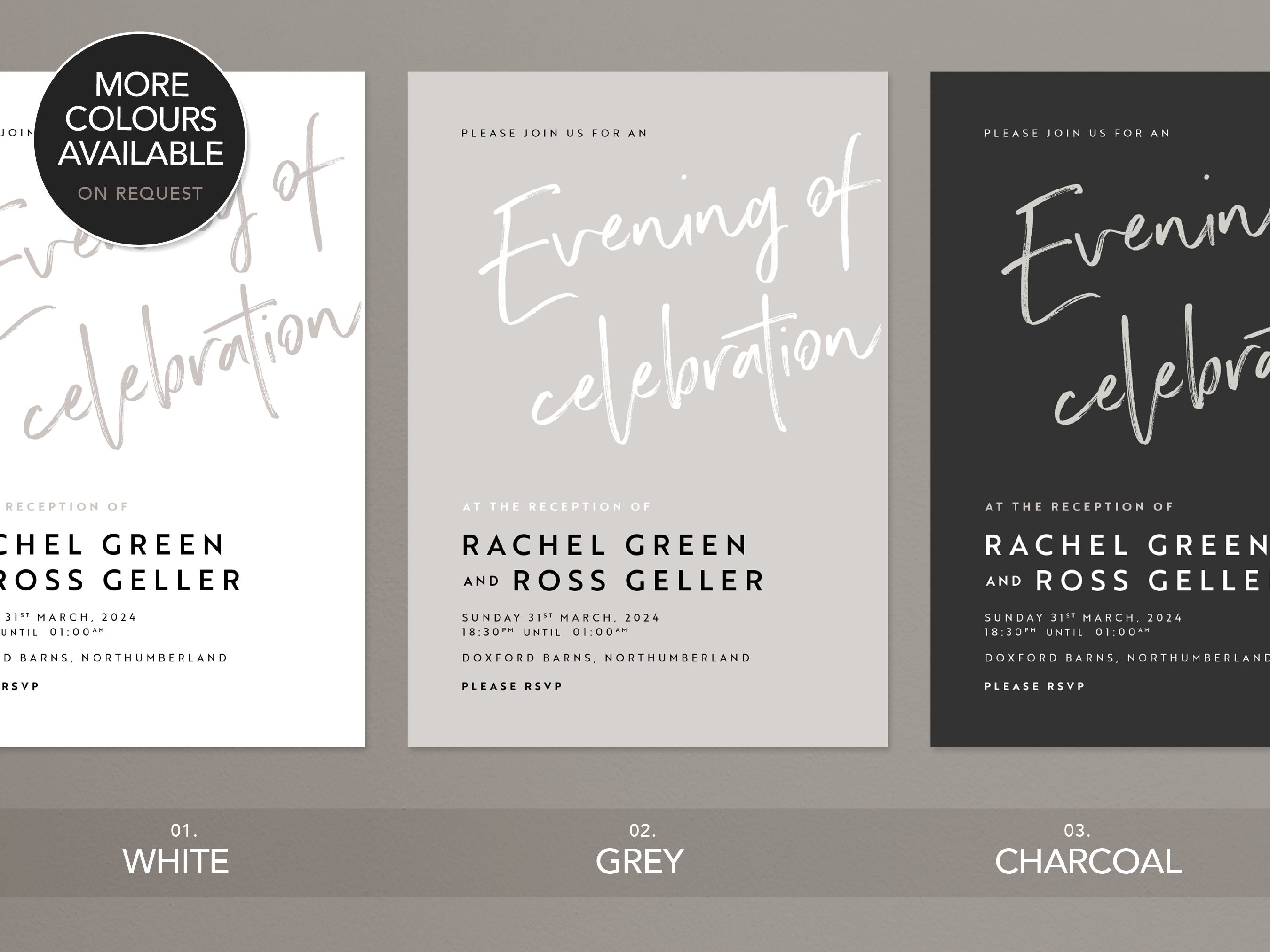 Printable Wedding Reception Invite Evening Guests Save the - Etsy