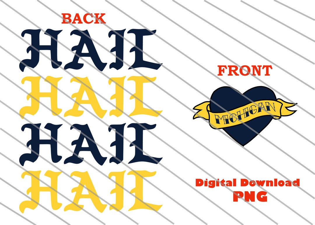 Michigan Hail Png, Michigan Wolverines Logo Png, Michigan Go Blue Shirt ...