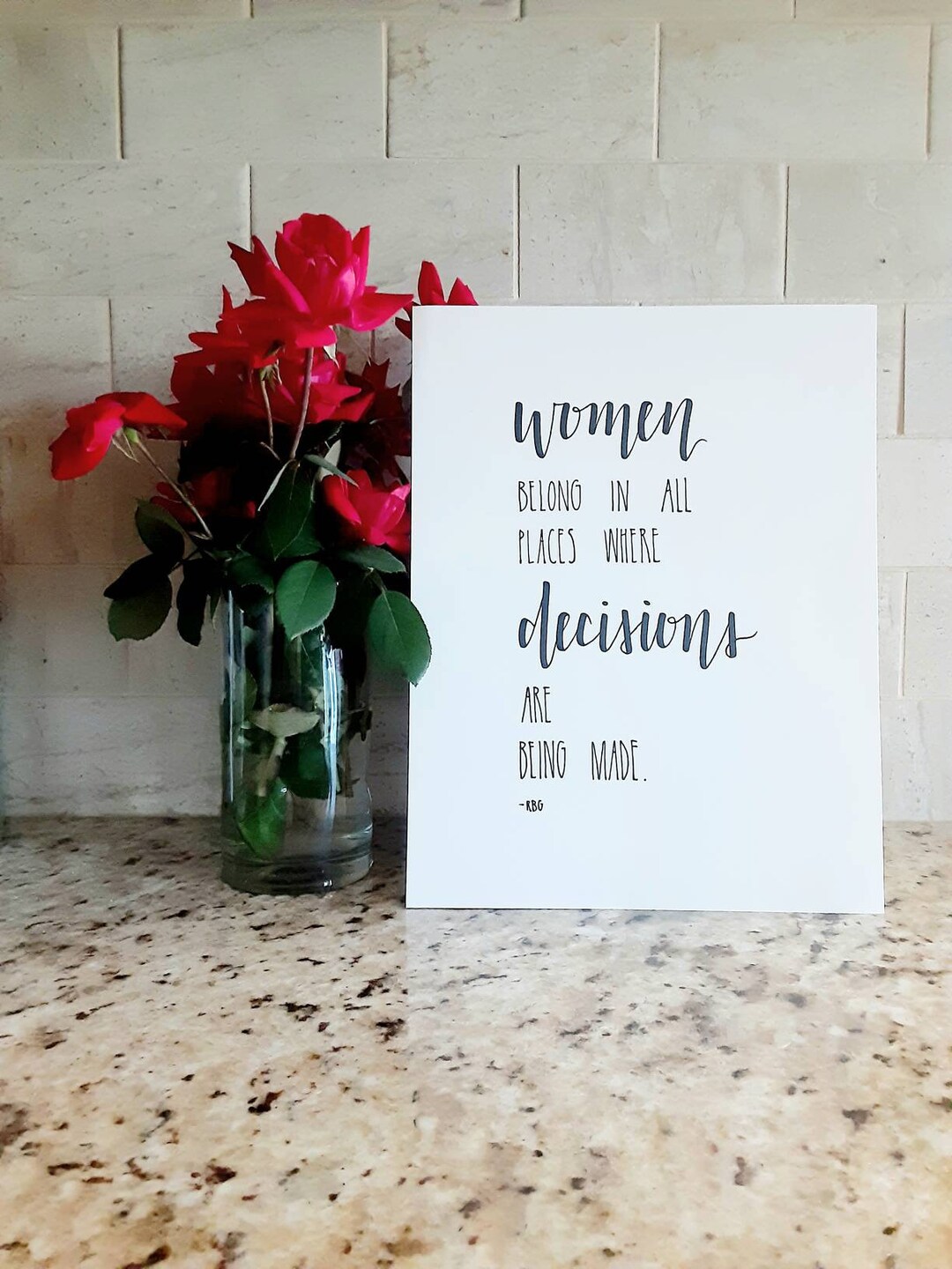 RBG Calligraphy Sign - DIGITAL PRINT - Etsy