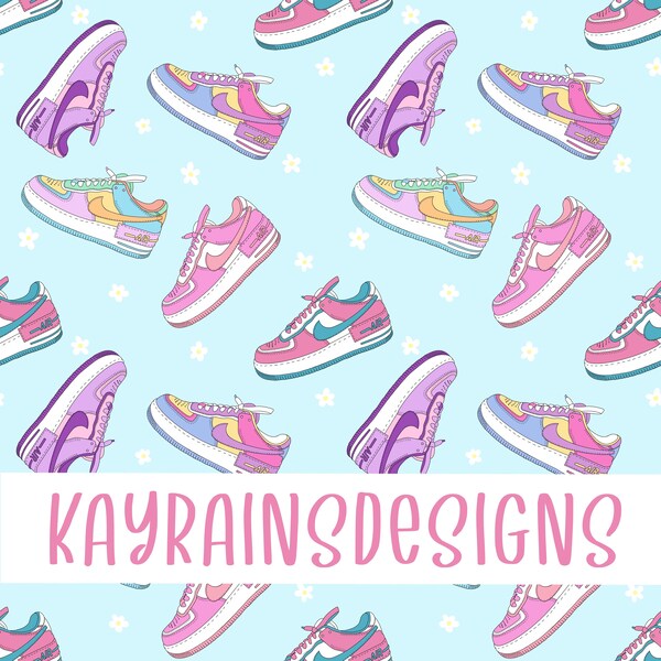Seamless Shoe Pattern - Etsy