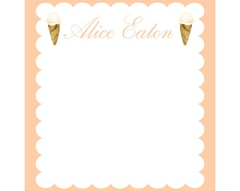 Ice Cream Notepad | Etsy