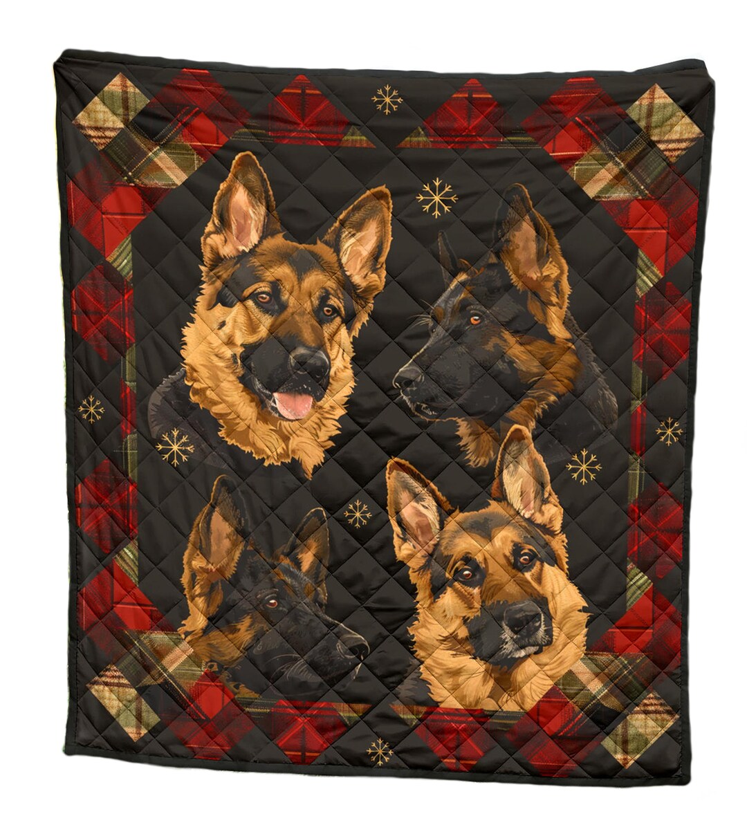 Custom Dog Photo Quilt Blanket Personalized Pet Memory Blanket Dog Mom ...