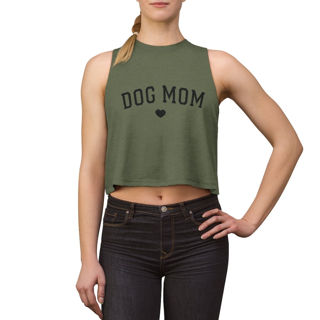 Dog Mom Crop Top Free Paw Necklace Cute Stylish - Etsy