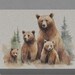 Watercolor Bear Family Print, Woodland Nursery Decor, Wall Art ...