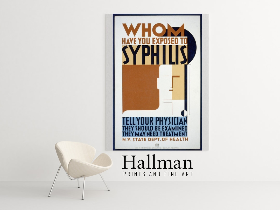 Whom Have You Exposed to Syphilis, WPA Poster, Vintage Poster, Classic ...