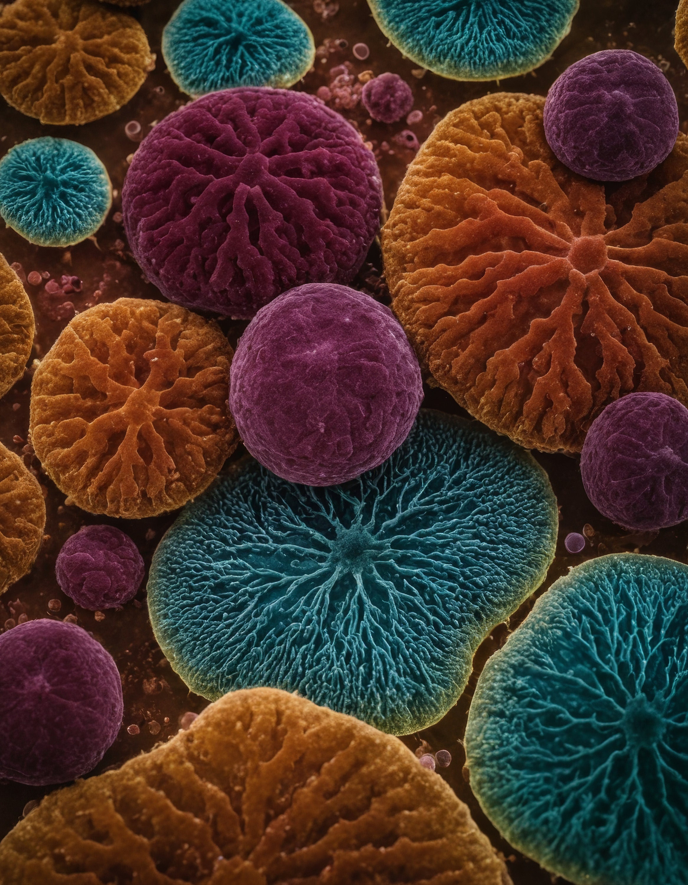 Downloadable Microscopic World Art, Vivid Virus & Bacteria Images ...
