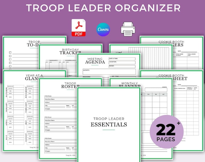 Girl Scouts Ultimate Troop Leader Planner Tool Kit Binder Meeting ...