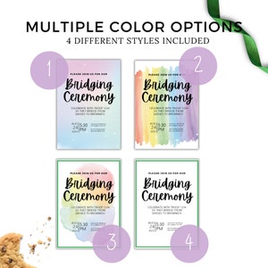 Girl Scout Bridging Ceremony Invitation: Editable Canva Template ...