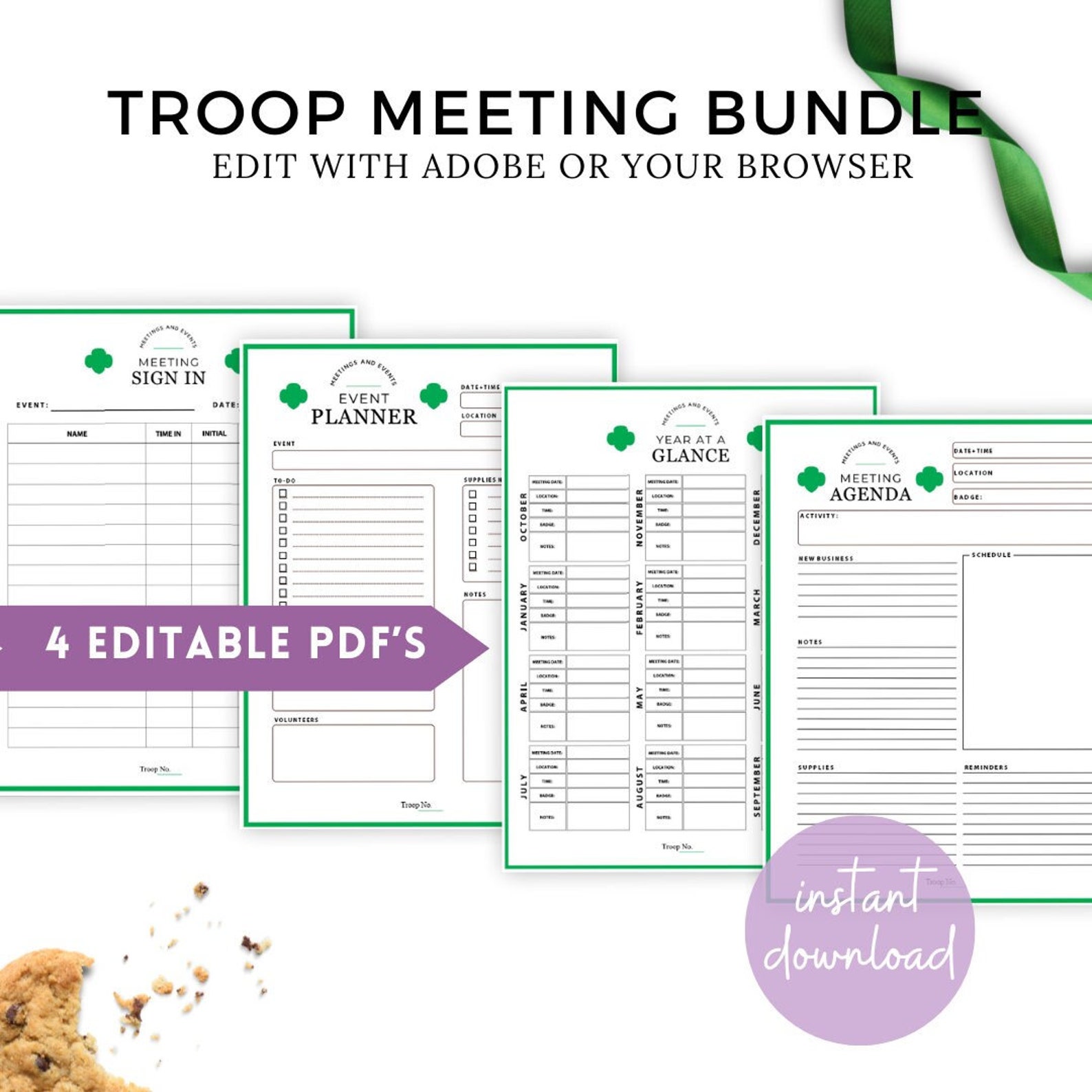 Girl Scout Printable Girl Scouts Leader Planner Girl Scout Leader Daisy ...