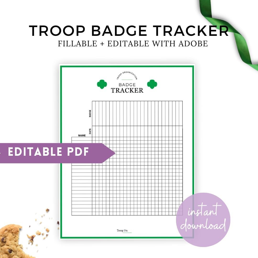 Girl Scout Badge Planner Printable Girl Scouts Leader Binder - Etsy