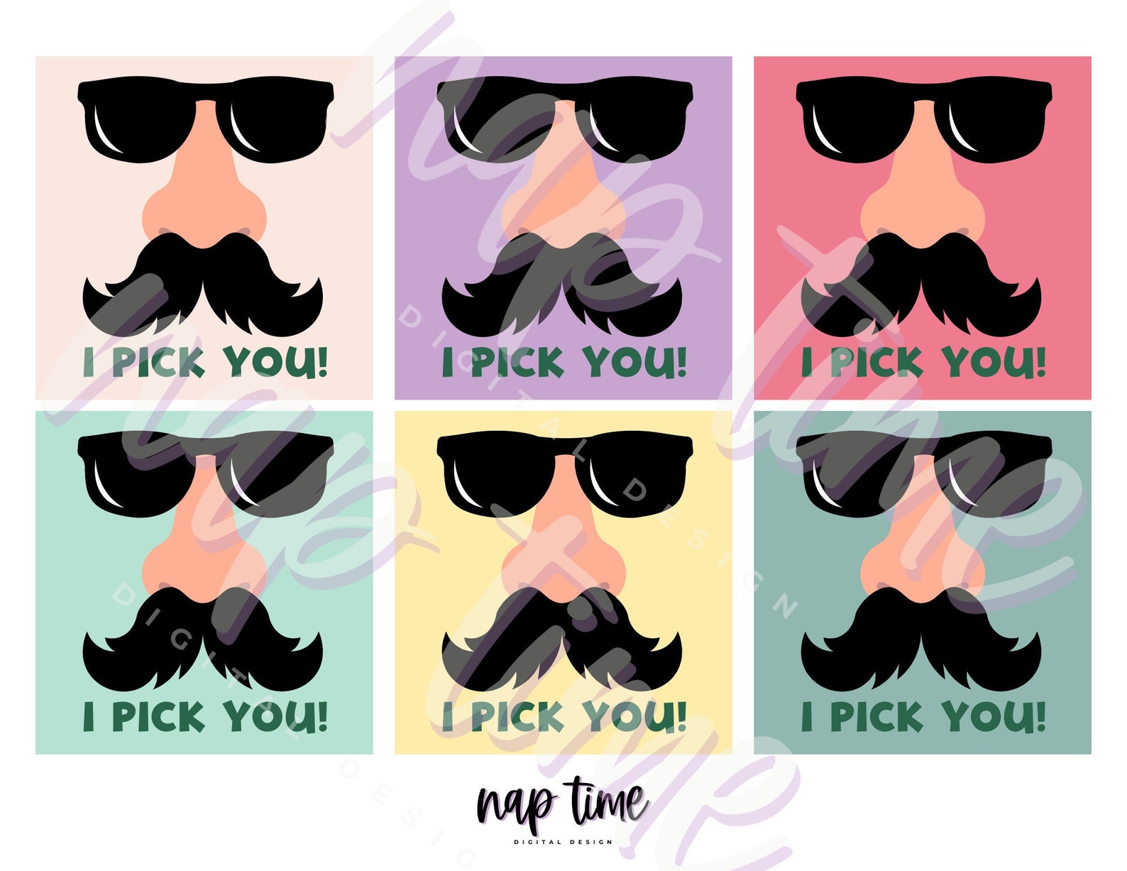 I Pick You Printable Tag Funny Valentines Card Pencil Valentine for ...