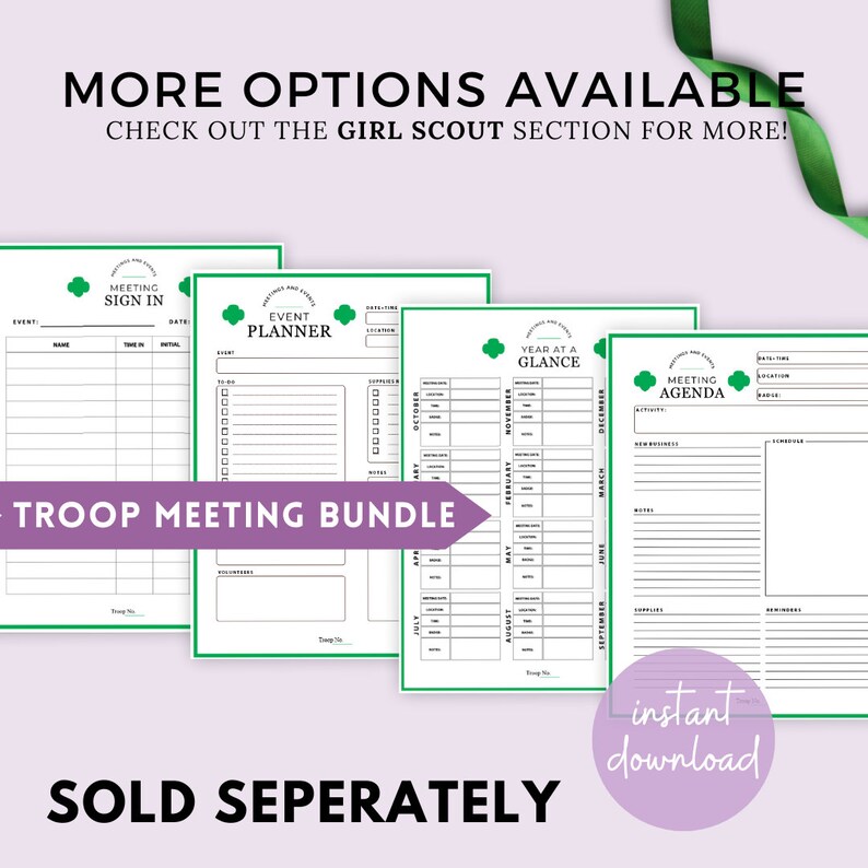 Printable Girl Scout Goal Sales Tracker Note Daisy Brownie Junior ...
