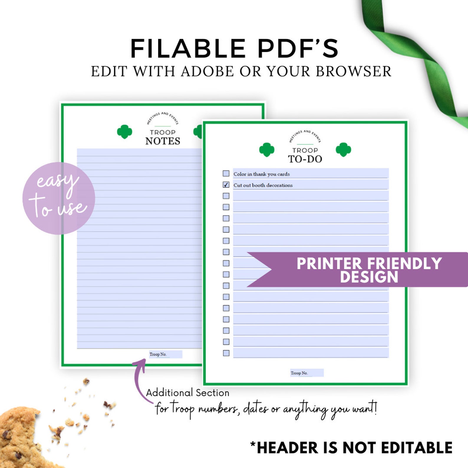 Girl Scout Printable Girl Scouts Leader Planner Girl Scout Leader Daisy ...