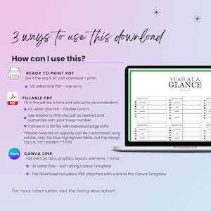 Girl Scout Troop Leader Planner: Editable Binder (digital Download) - Etsy