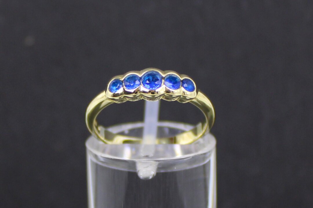 Hauyn Gold Ring Made of 585 Yellow Gold, 14 Carat - Etsy