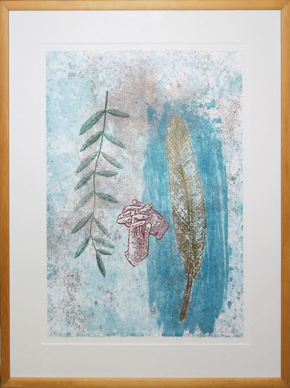 Color Lithograph Martin Noll 3 Elements SIGNED Limited - Etsy
