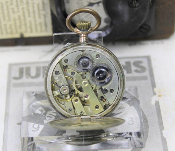 Antique Juwel Silver Ladies Pocket Watch From Around 1900 Etsy UK