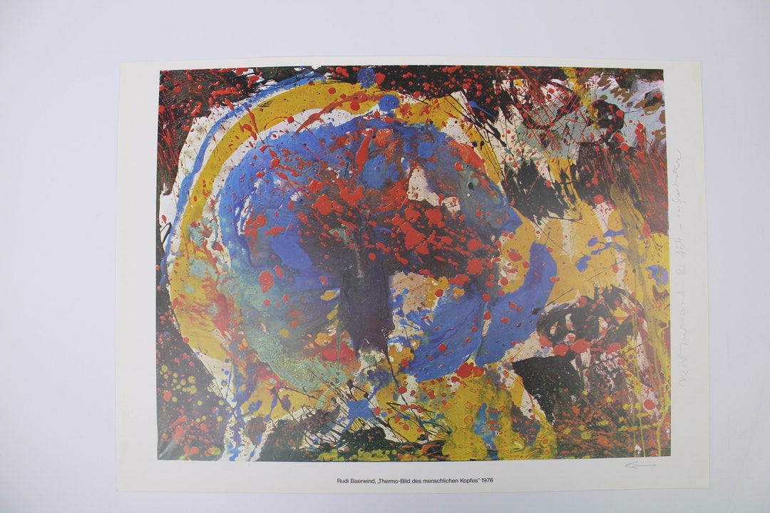 Lithography, Rudi Baerwind, SIGNED, Thermal Image, 1976 - Etsy