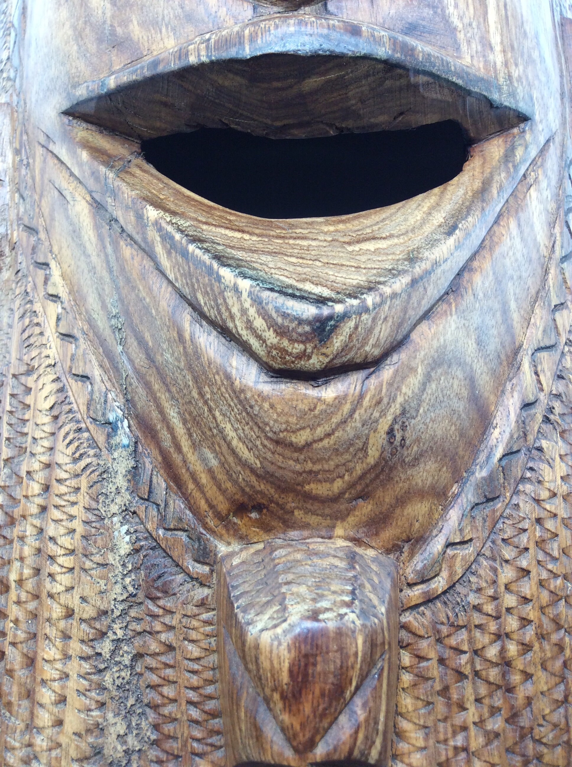 Solid Wood Carving With Inlays Handcraft 75 Cm - Etsy