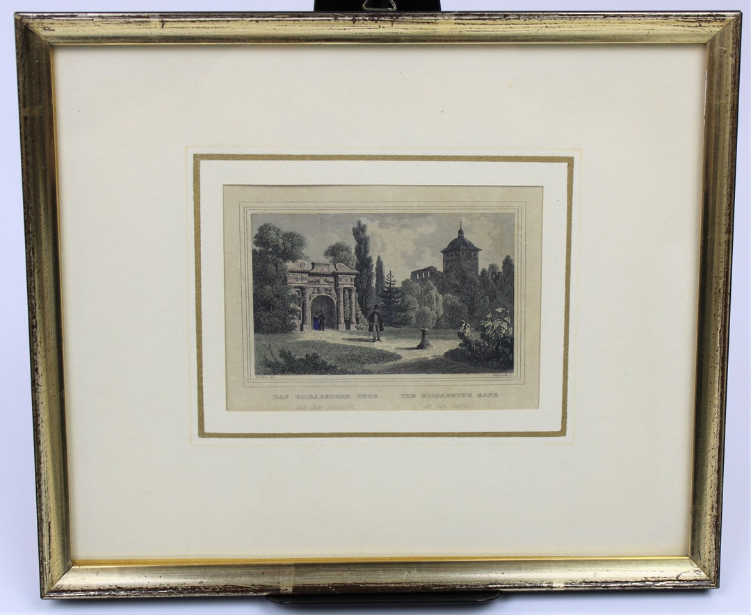 Colored Steel Engraving, Elisabethentor, 19th Century, Theodor Verhas ...