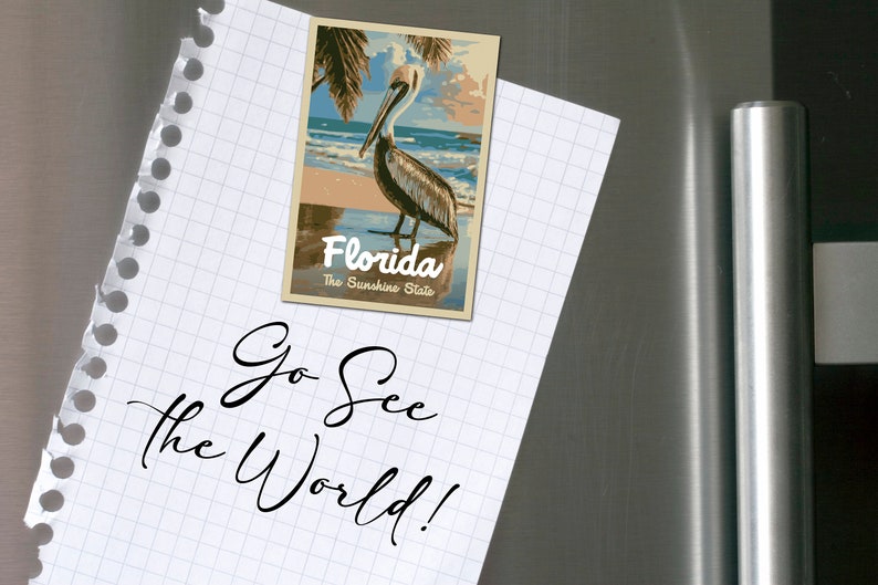 Florida: the Sunshine State Vintage-style Travel Poster / Postcard ...