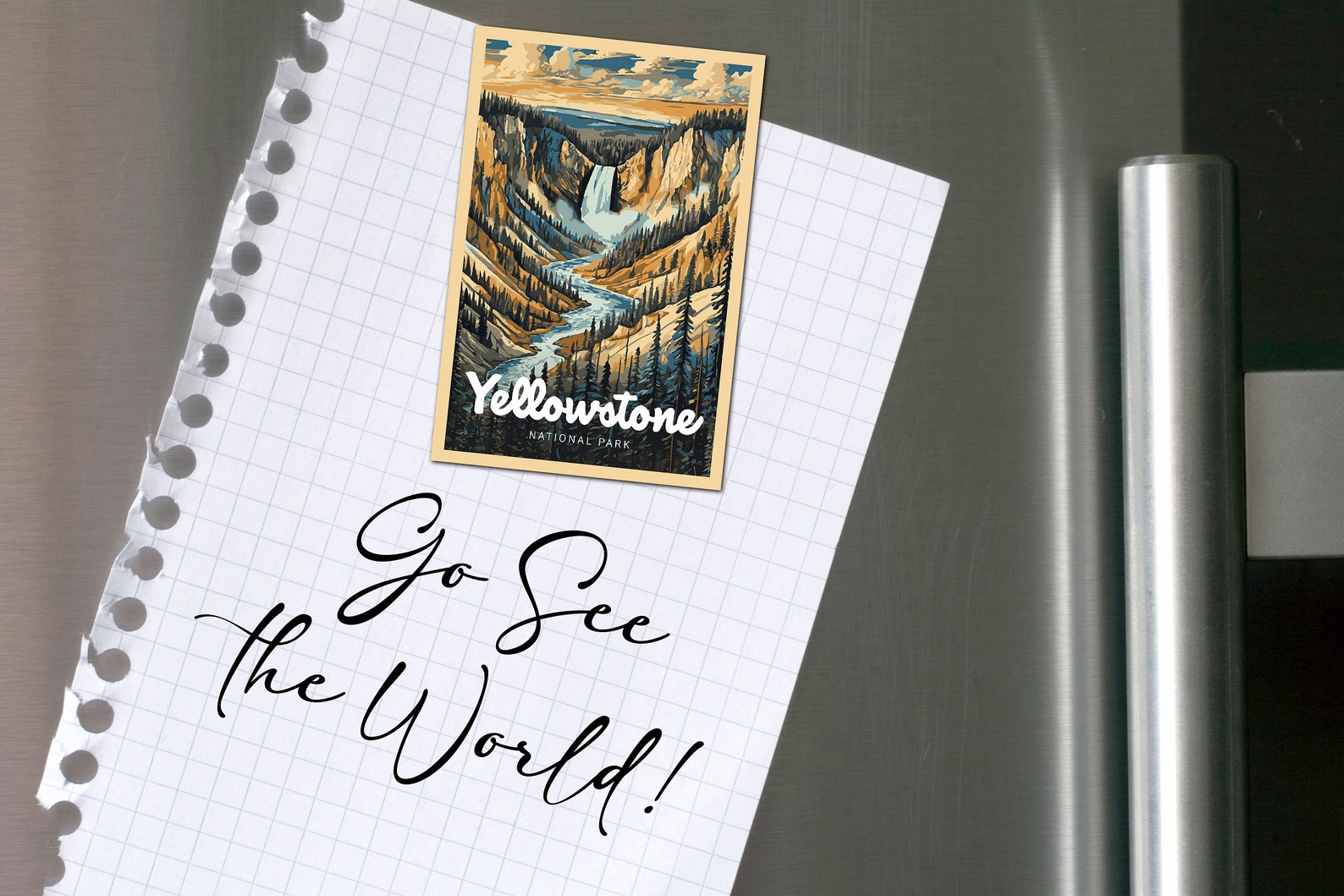 Yellowstone National Park Vintage-style Travel Poster / Postcard ...