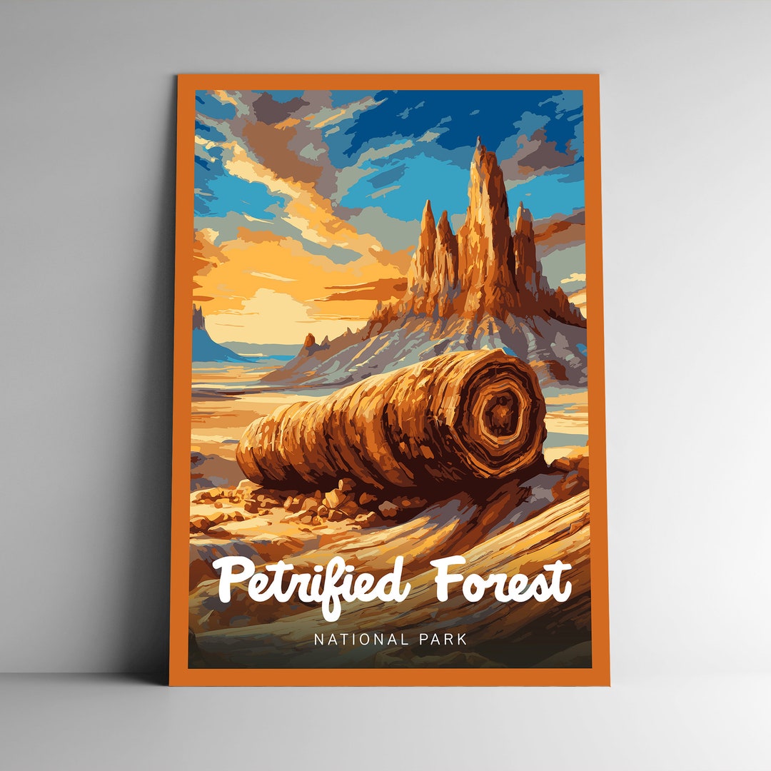 Petrified Forest National Park Vintage-style Travel Poster / Postcard ...