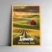 Iowa: the Hawkeye State Vintage-style Travel Poster / Postcard ...