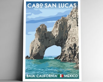 Baja California Mexico Vintage Travel Poster - Etsy