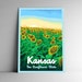 Kansas Sunflower Field Travel Poster: Vintage Wpa-style Art - Etsy
