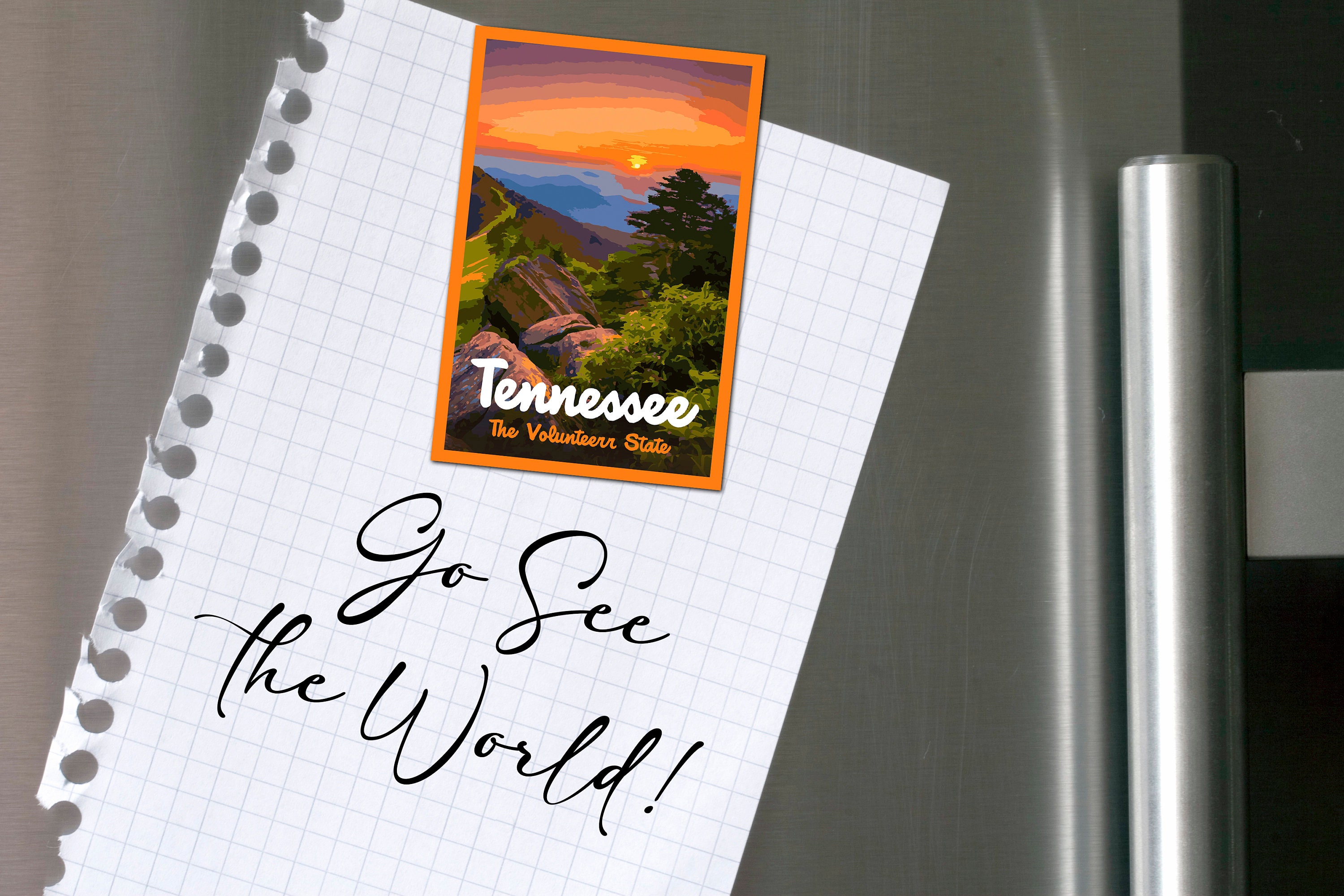 Tennessee: the Volunteer State Vintage-style Travel Poster / Postcard ...