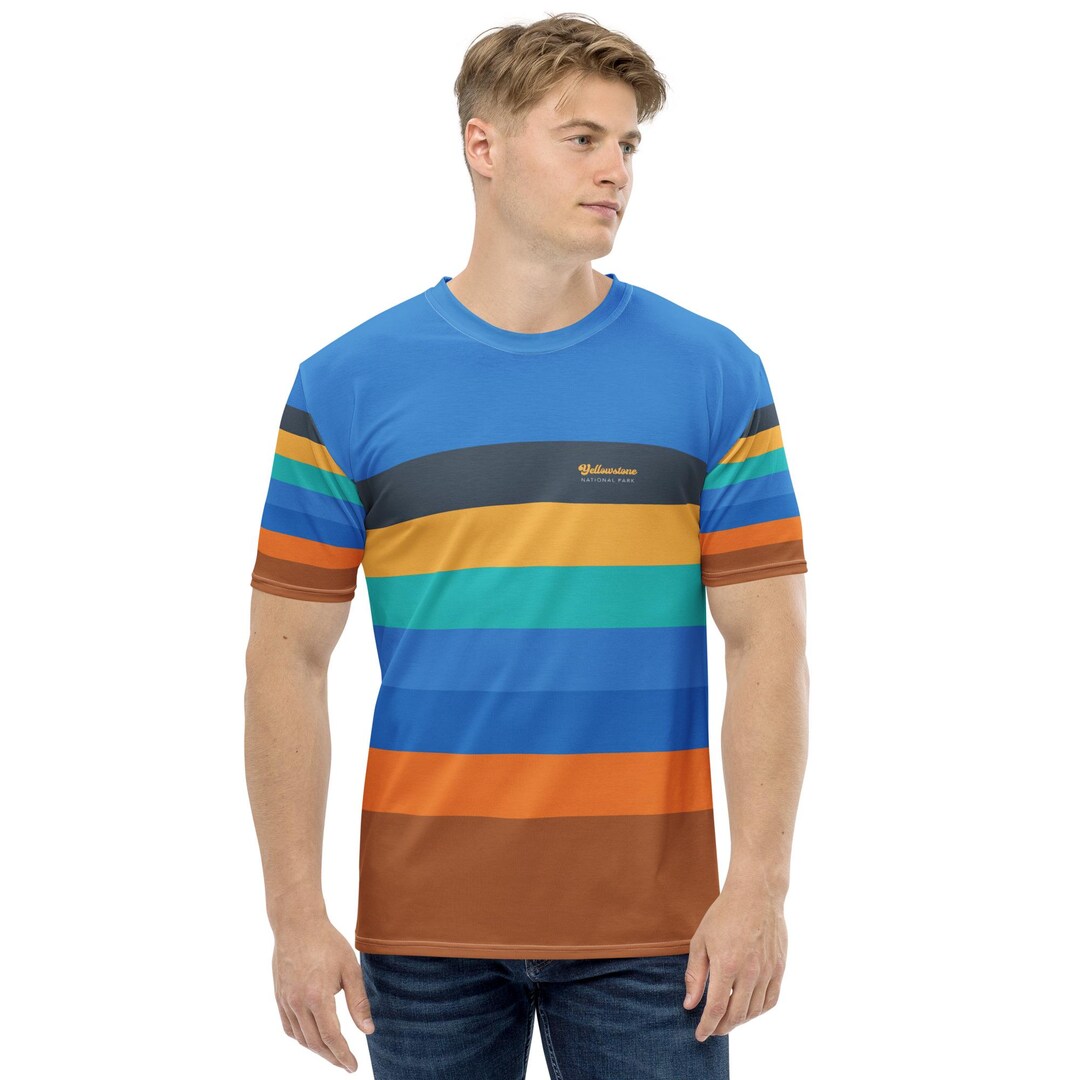 Yellowstone National Park Color Palette Men's T-shirt - Colorful ...