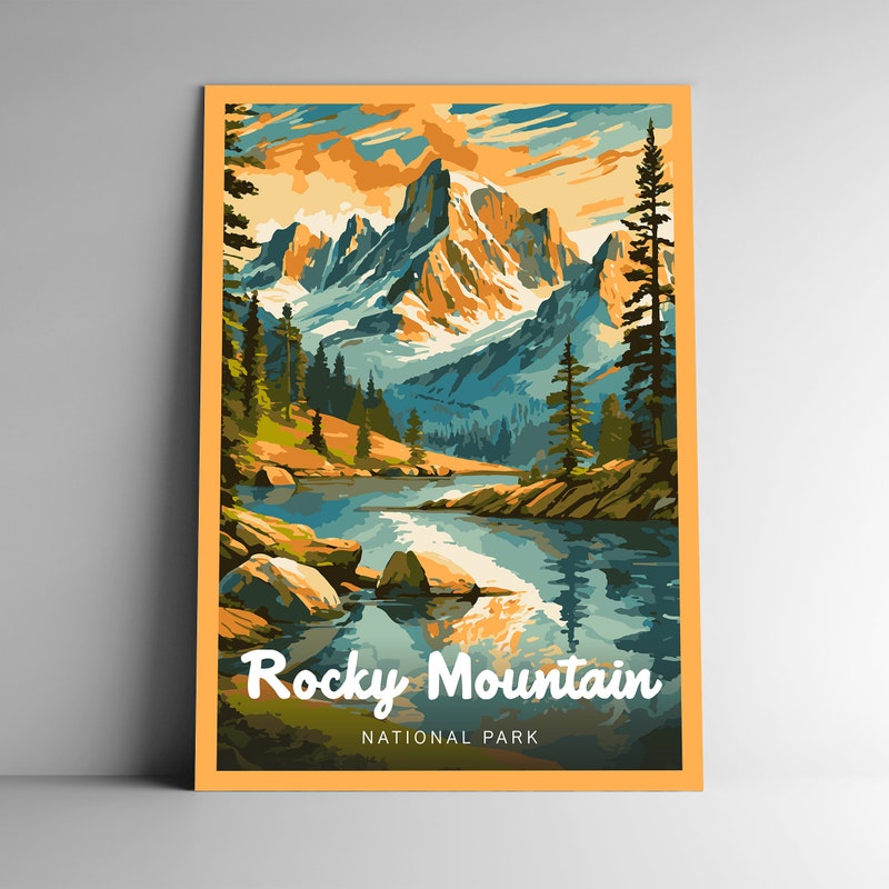 Rocky Mountain National Park Poster - Etsy
