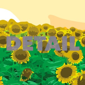 Kansas: the Sunflower State Vintage-style Travel Poster / Postcard ...