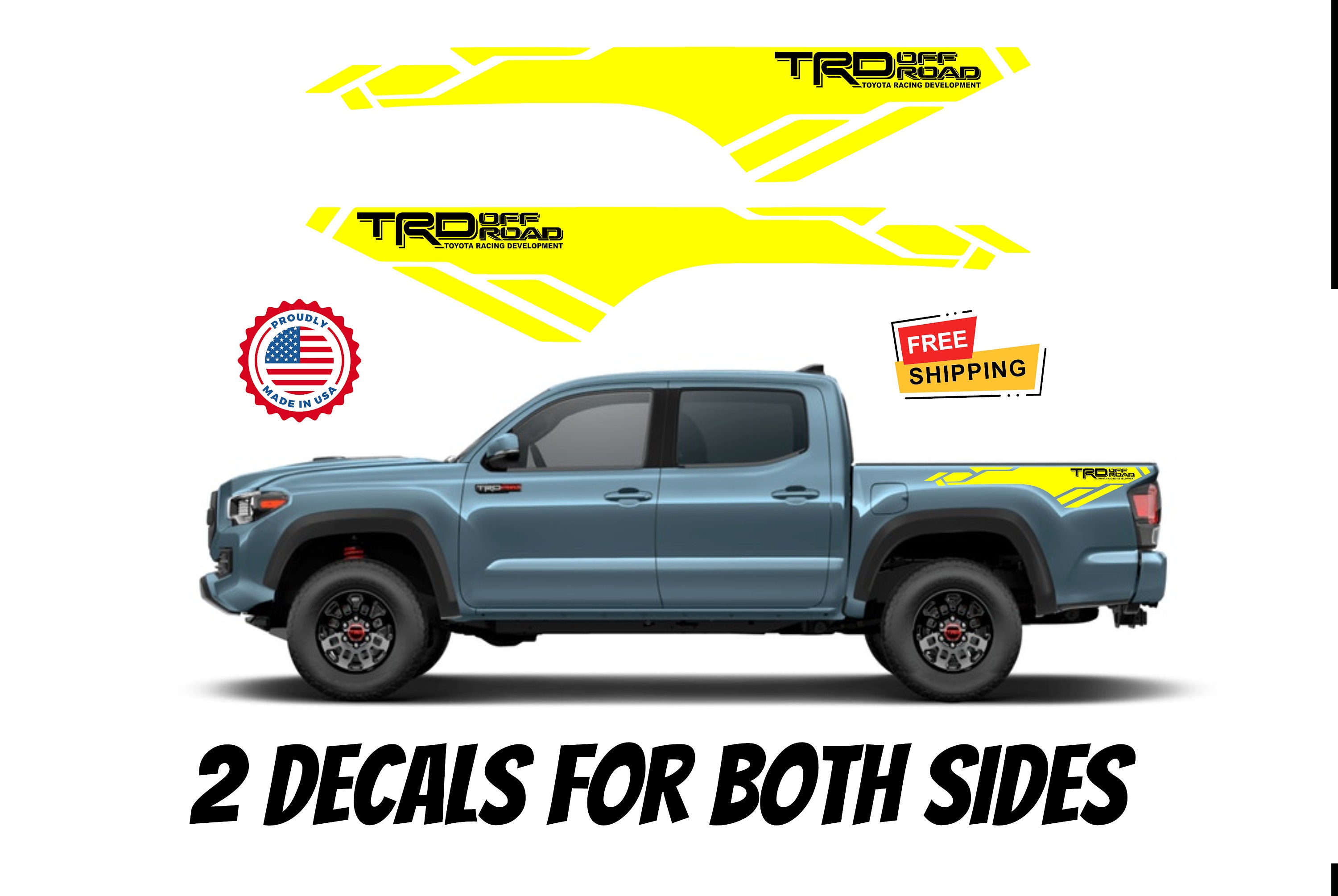 TRD Off-road Bedside Vinyl Decal for Toyota Trucks - Custom Off-road ...