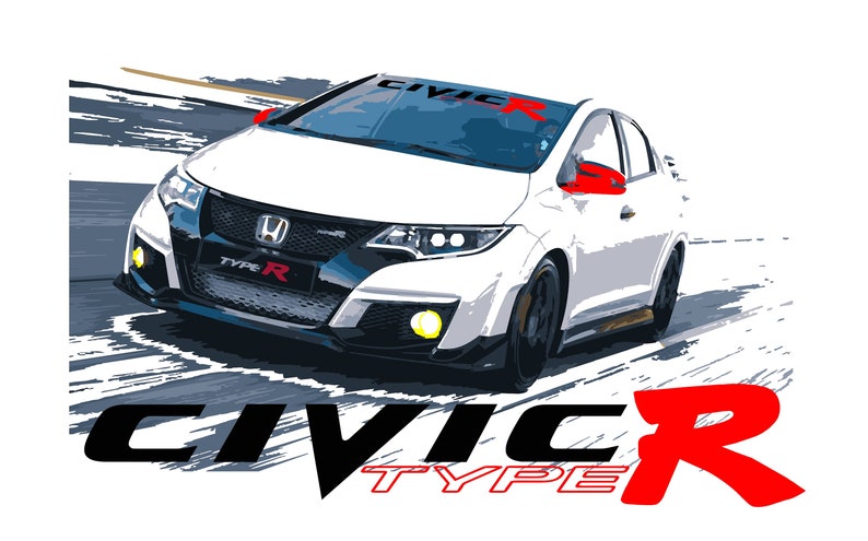 Honda Civic Type R Windshield Banner Decal. - Etsy