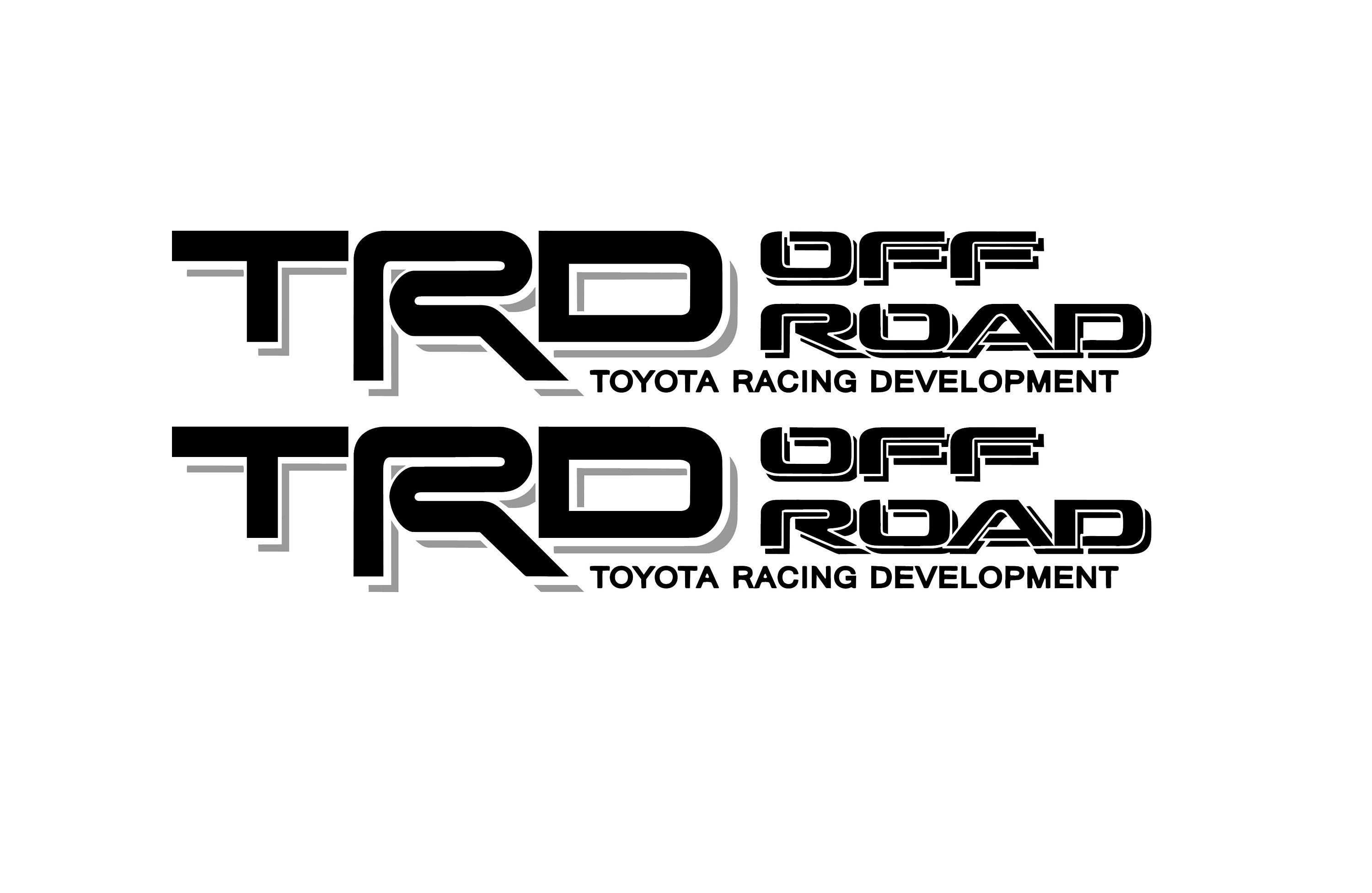 Set of 2 Toyota TRD Off-road Decals Stickers for Tacoma Tundra Pair of ...