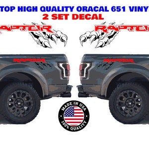 2x FORD RAPTOR Raptor Claw Bedside Decals - Etsy
